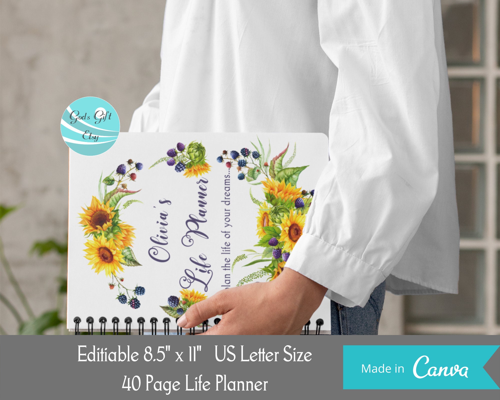 Editable ULTIMATE LIFE PLANNER Printable Planner Pages to - Etsy