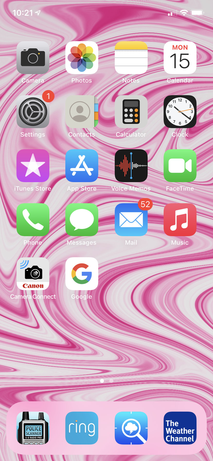 Pink & White Swirl Cell Phone Wallpaper - Digital - Etsy