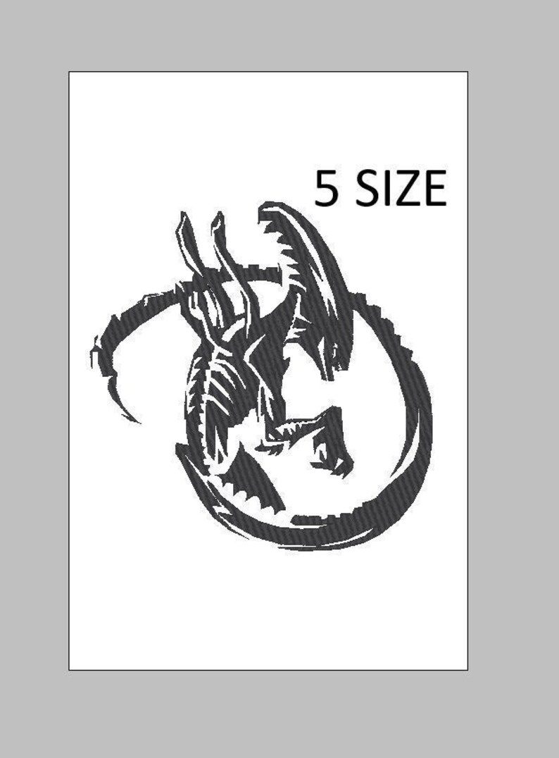 Xenomorph - Alien Digitized Filled Machine Embroidery Design Digital ...