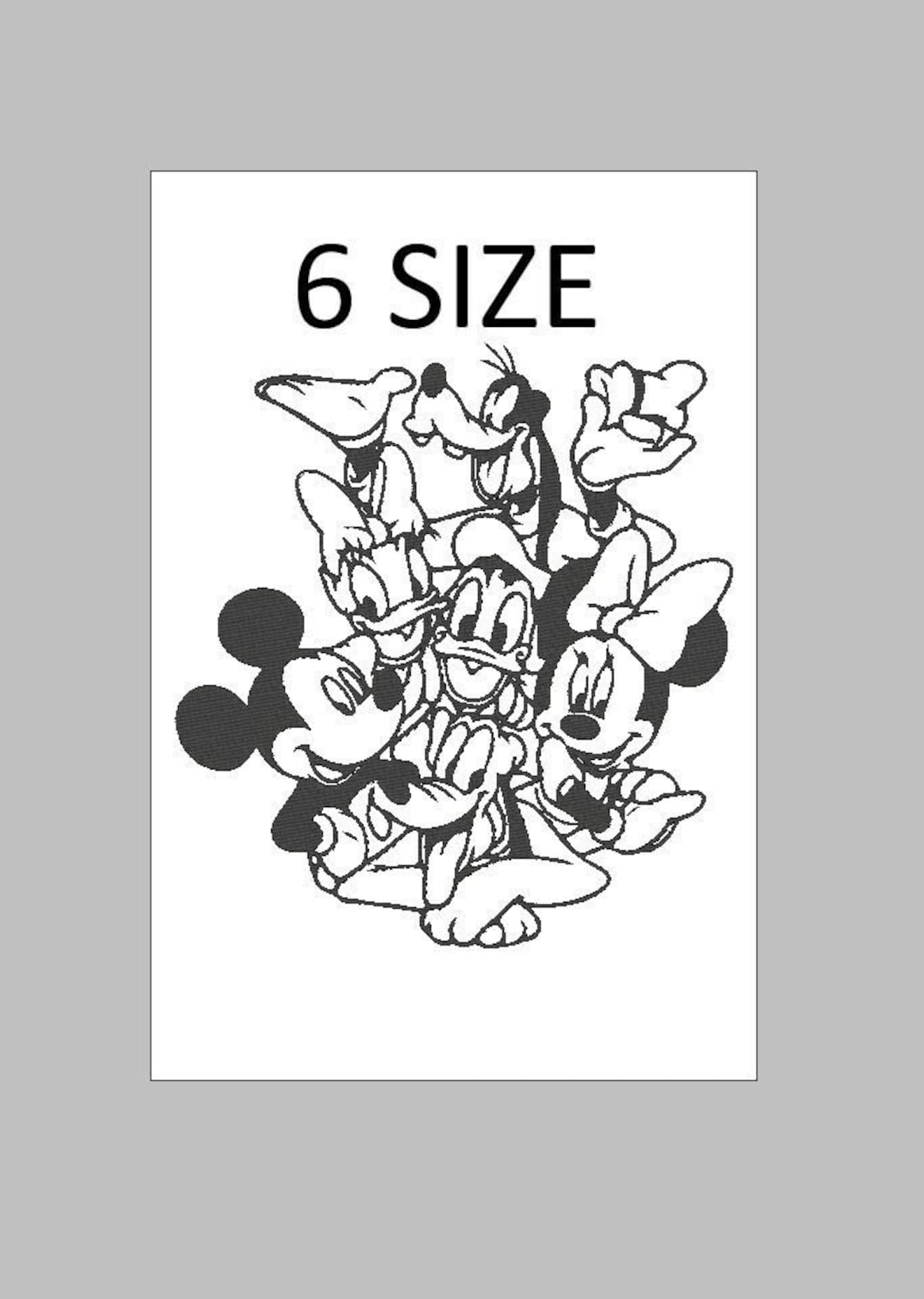 Mickey Mouse Minni Donald Duck Daisy Duck Goofy Pluto Digitized