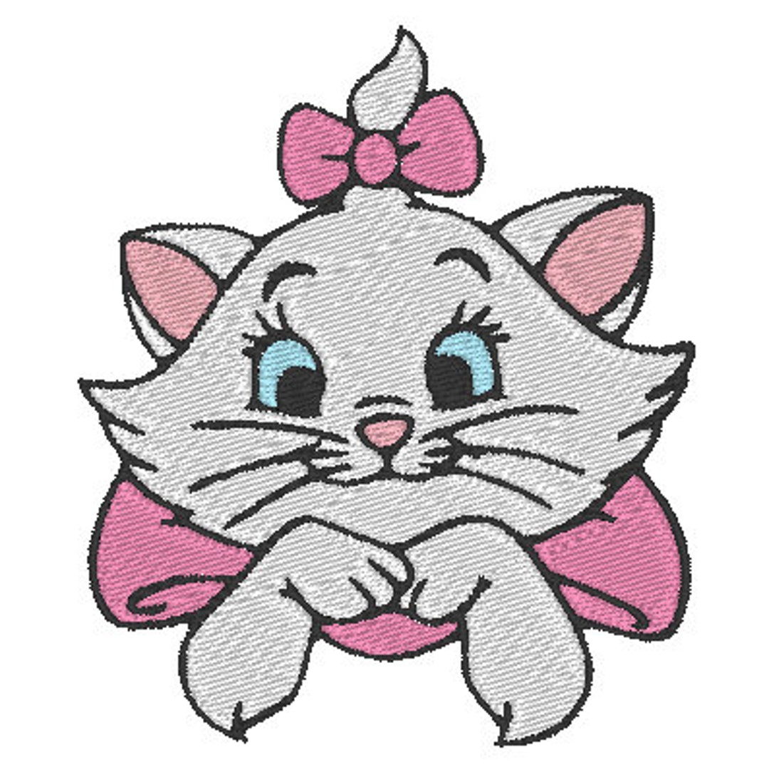 Cat Marie Embroidery Design - Etsy