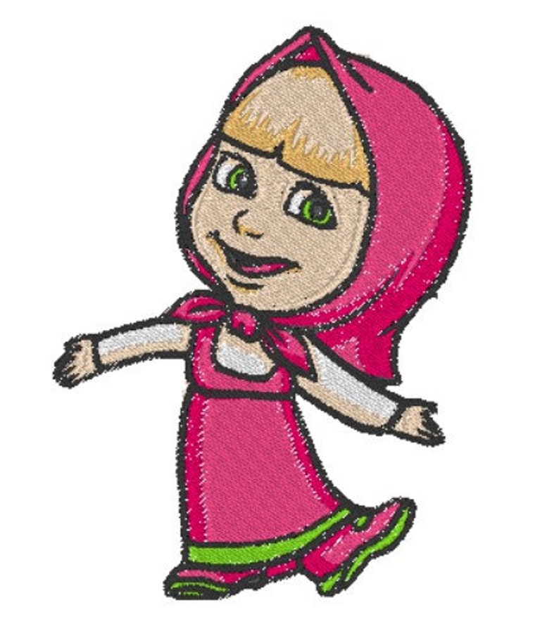 Masha and Bear Embroidery Design - Etsy