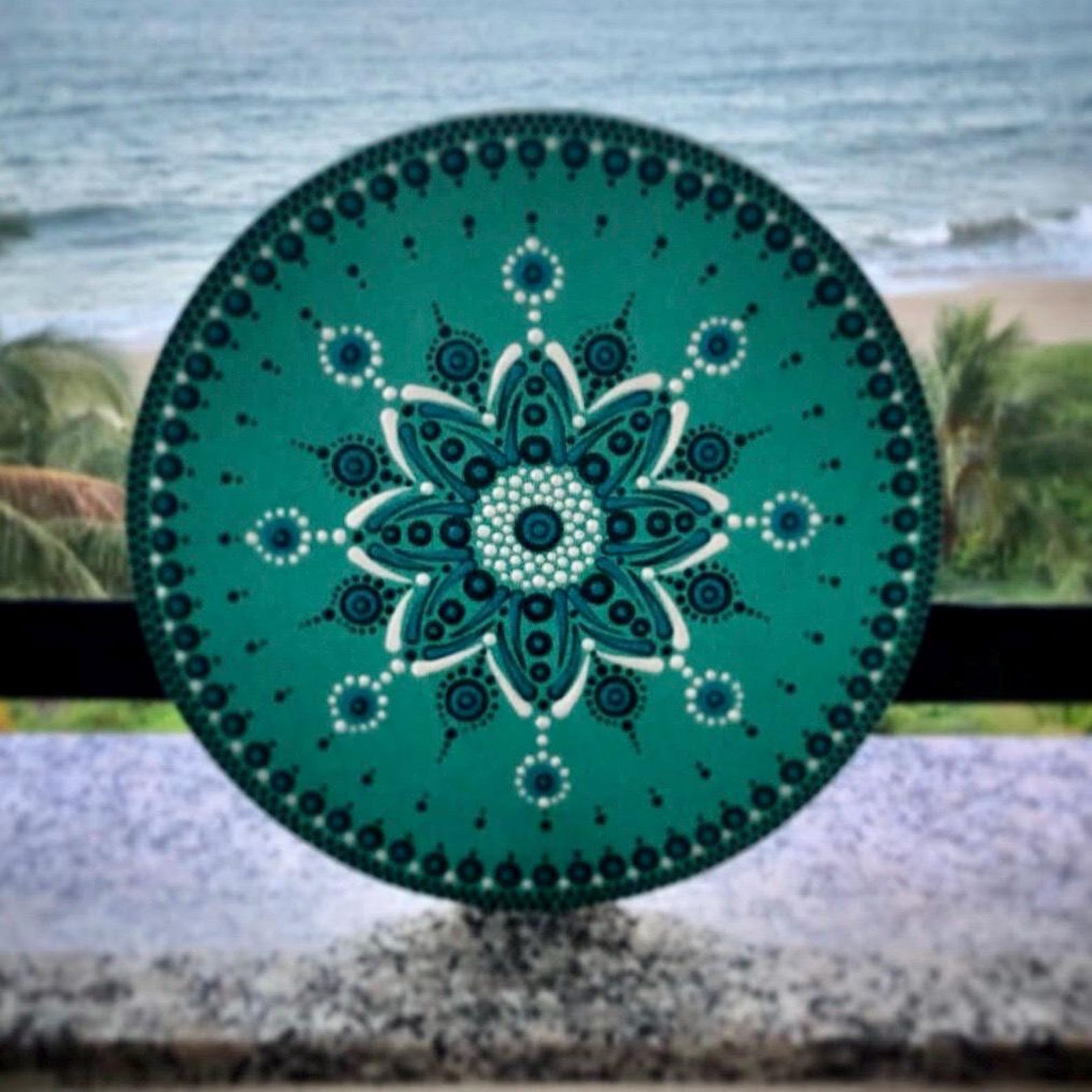Hand-painted Mantô Mandala Wall Art - Etsy