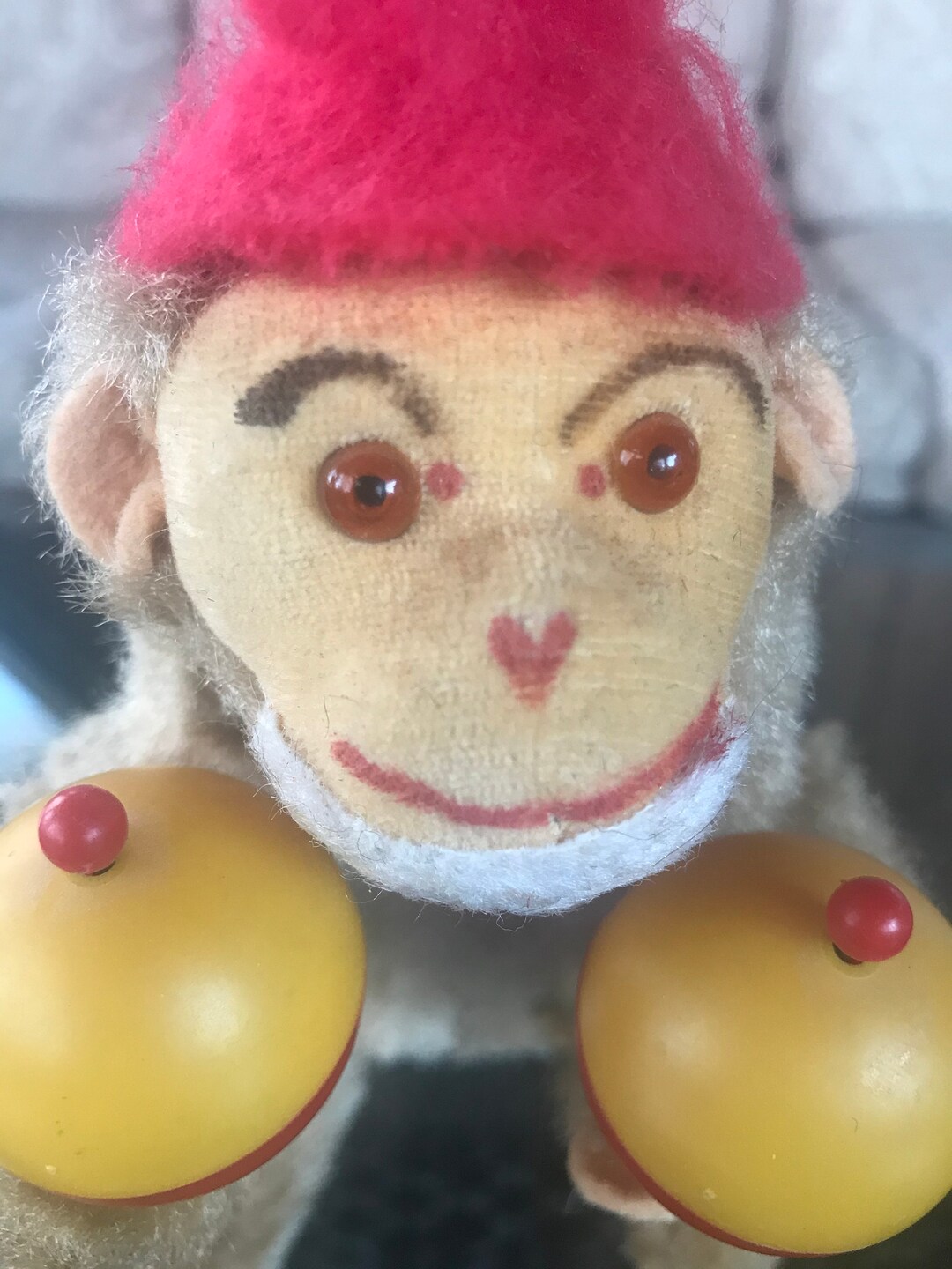 Wind-up Monkey W/rattling Maracas - Etsy