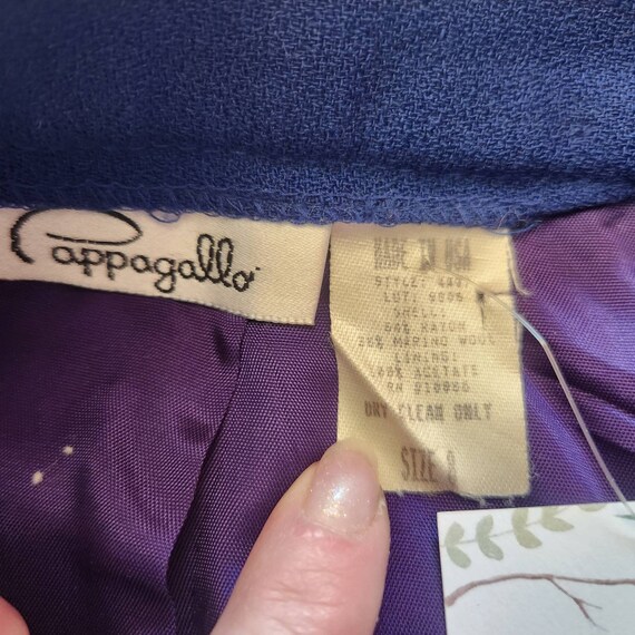 Pappagallo Vintage Cobalt Blue Wool Pencil Skirt Size… - Gem