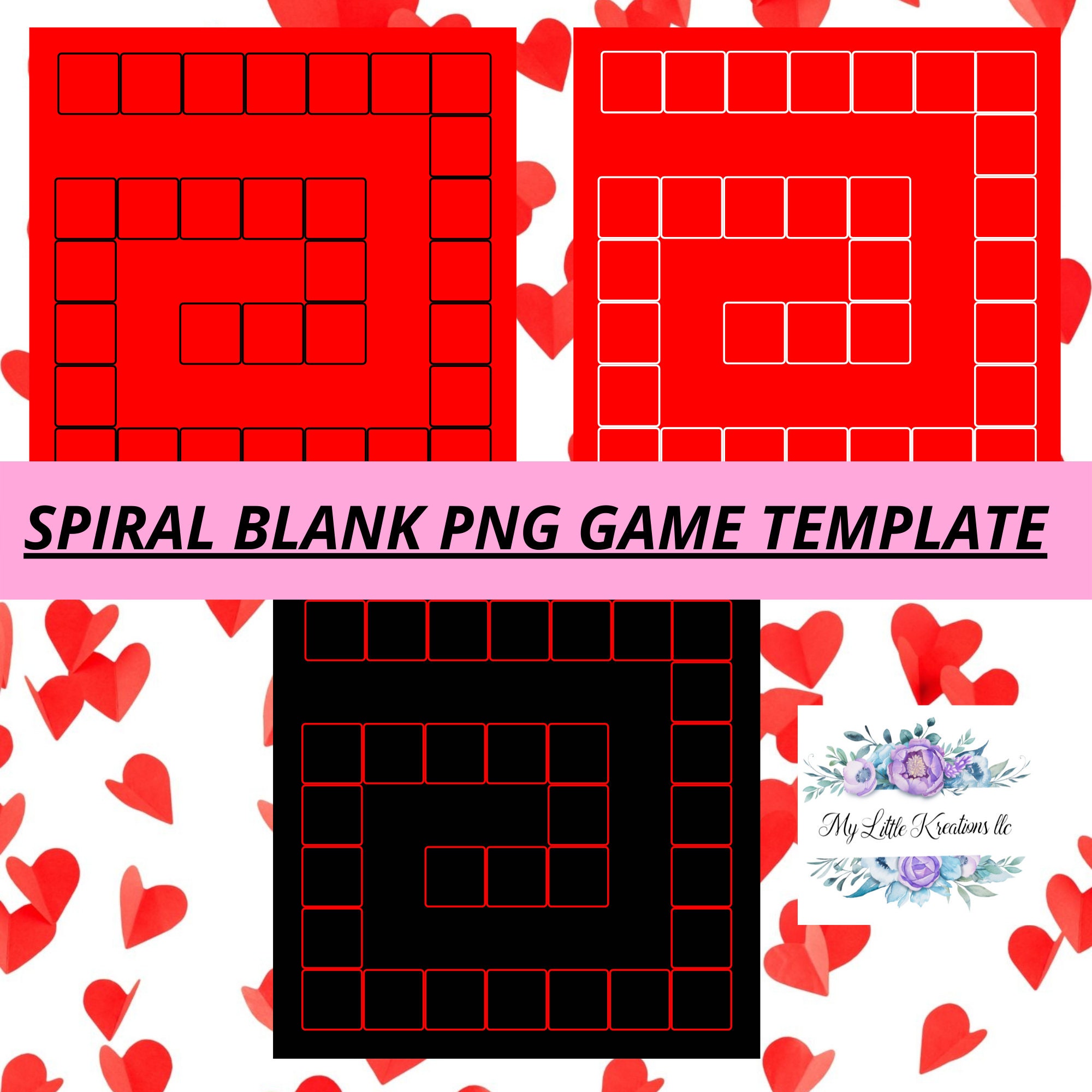 Spiral Board Game Template