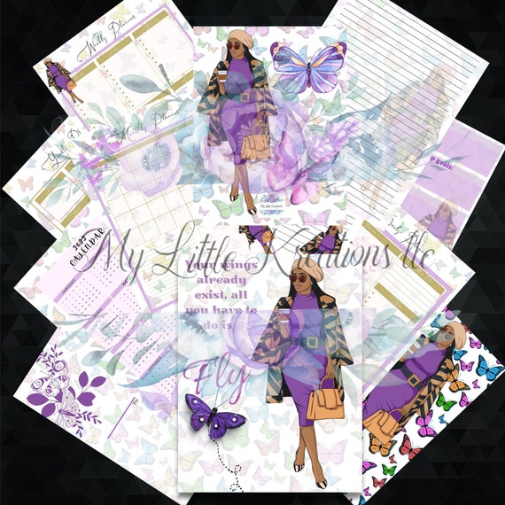 DIY Butterfly Planner Templates - Etsy