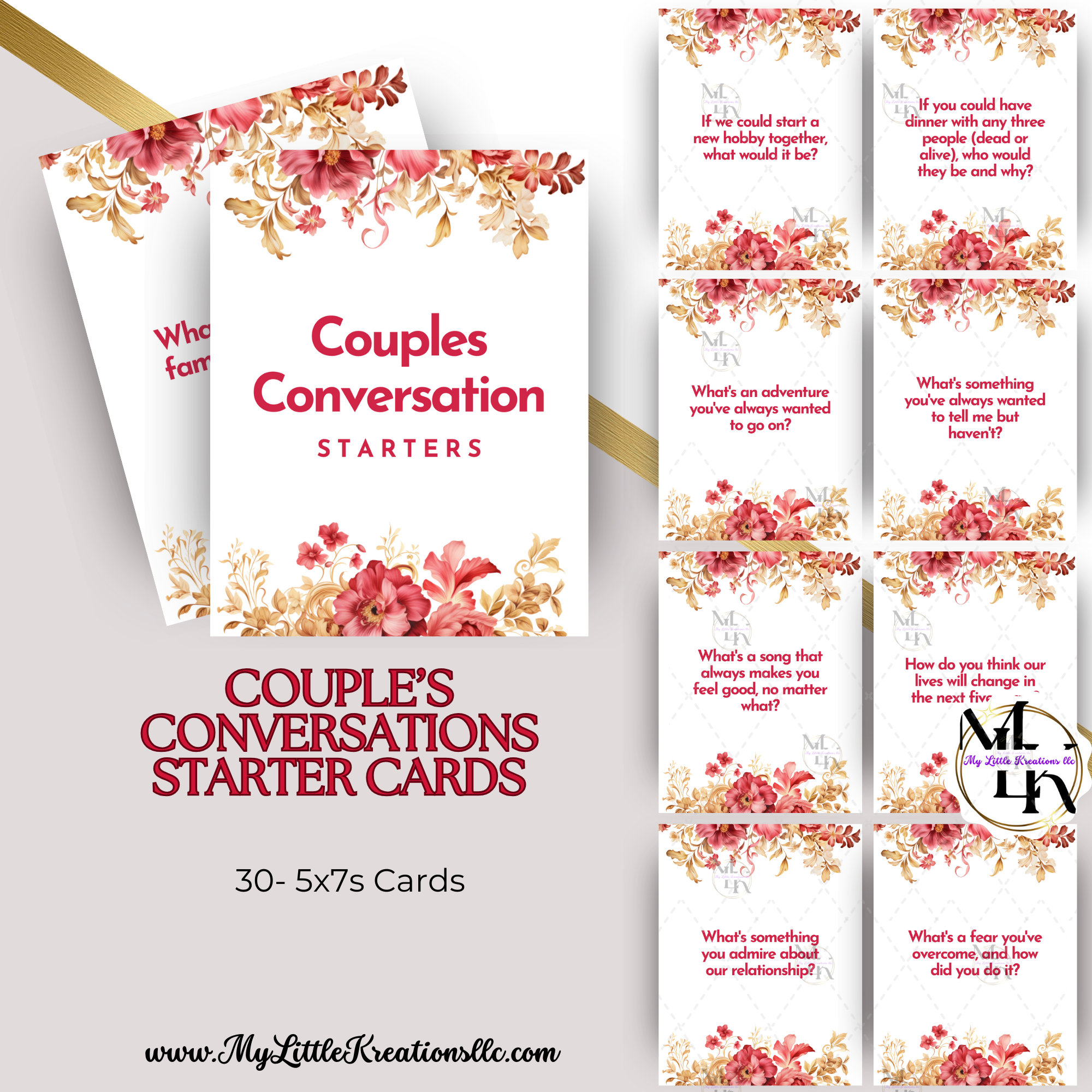 Couples Printable Conversation Cards - Etsy