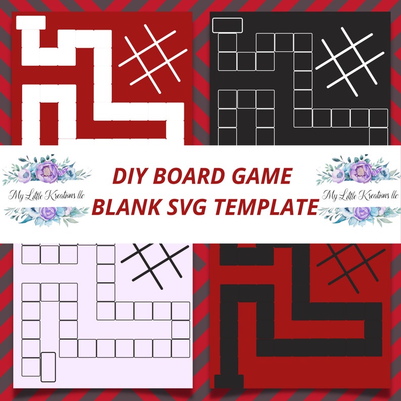 DIY 2N1 Board Game Blank SVG Template - Etsy