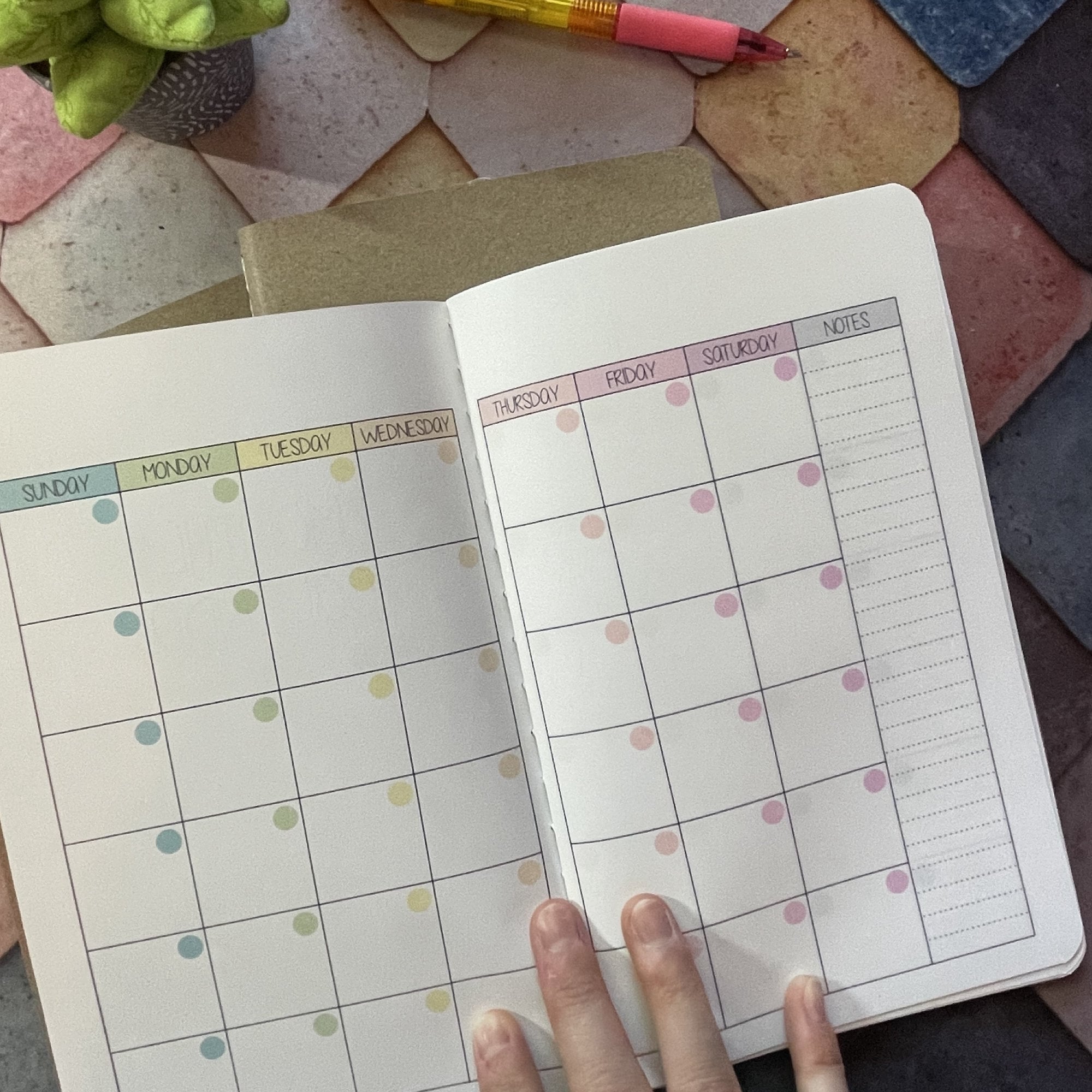 Undated Monthly Planner - Etsy