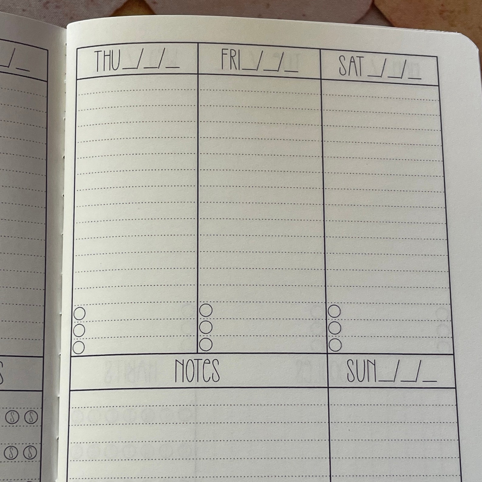 Undated Weekly Planner - Etsy