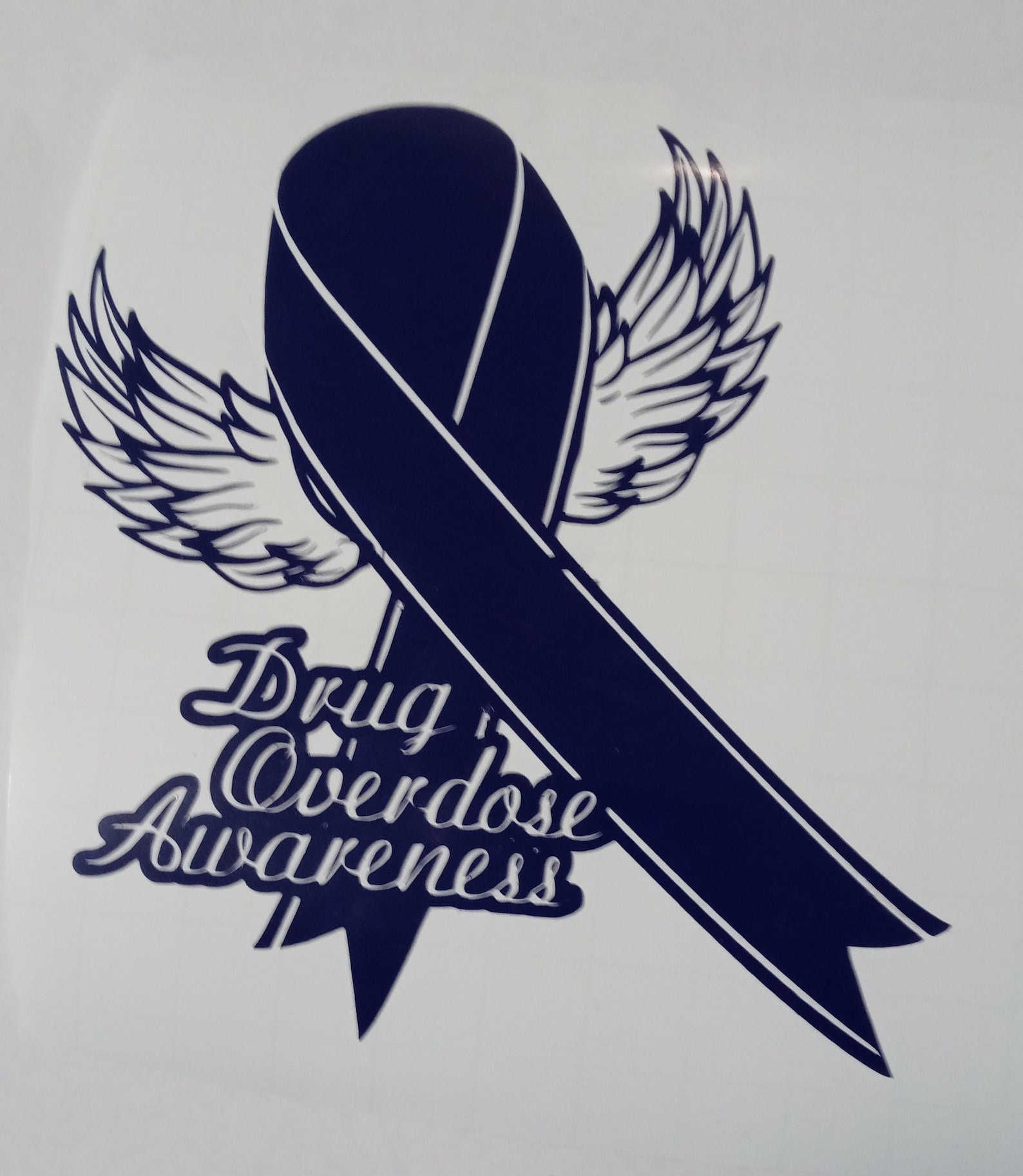 Drug overdose awareness purple ribbon overdose awareness | Etsy