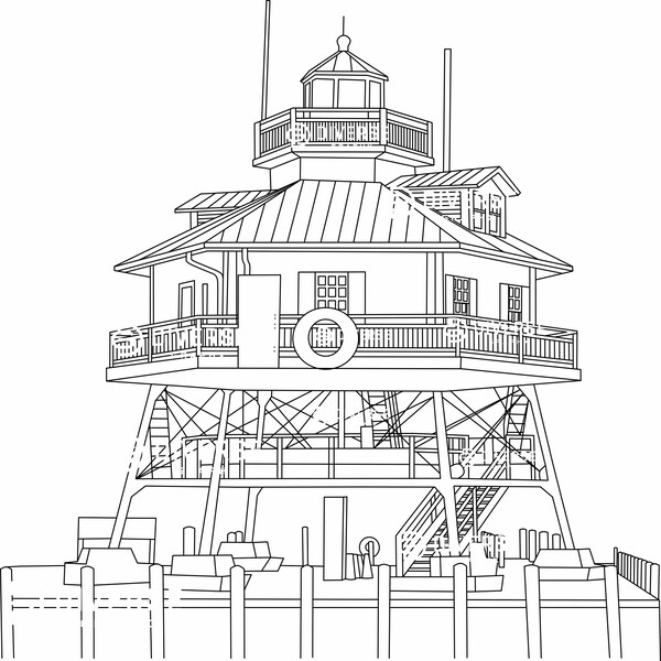 Thomas Point Lighthouse - Etsy