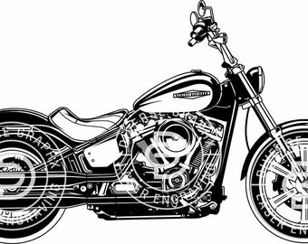Harley Davidson Softail - Etsy