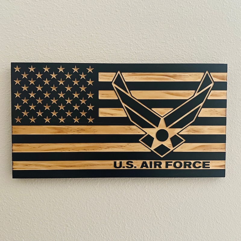 Rustic Air Force Flag - Etsy