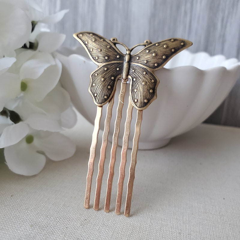 Butterfly Hair Comb - Etsy