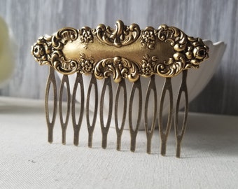 Gold Hair Comb | Etsy