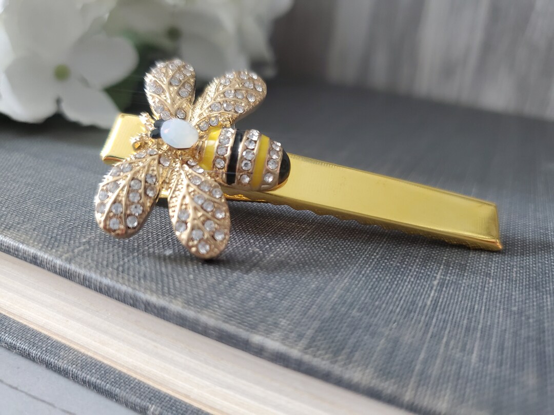 Gold Rhinestone Bee Hair Clip, Woodland Nature Inspired Hair ...