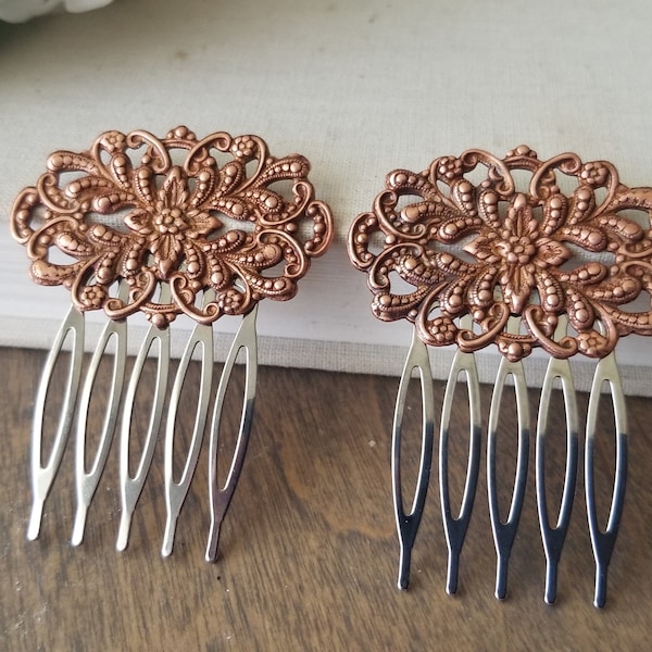 Copper Hair Comb - Etsy