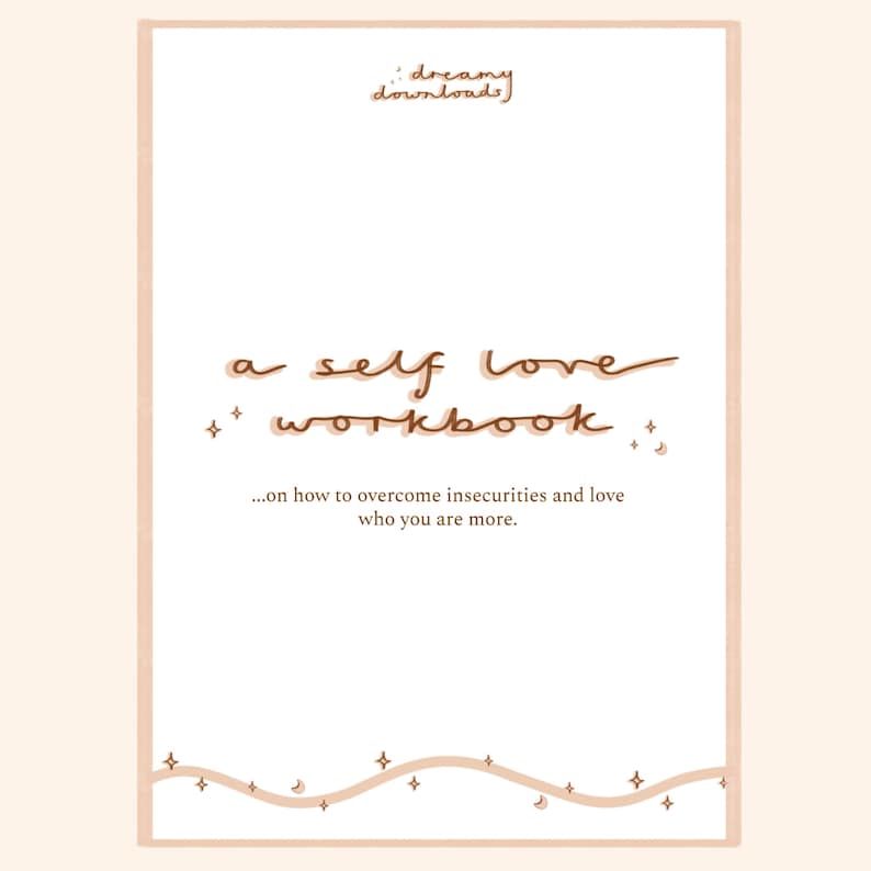 Self Love Workbook PRINTABLE Worksheets + GUIDE for Loving Yourself ...