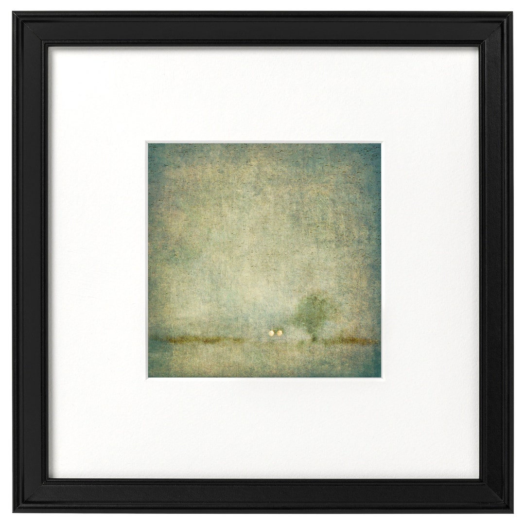 5x5'' Print MELANCHOLY Print Nature Print Winter Print Blue Grey Green ...