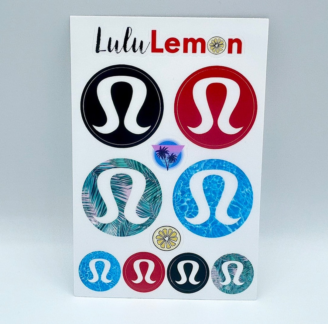 Lululemon Vinyl Sticker Sheet Decal | Lulu | Laptop Sticker | Decal ...