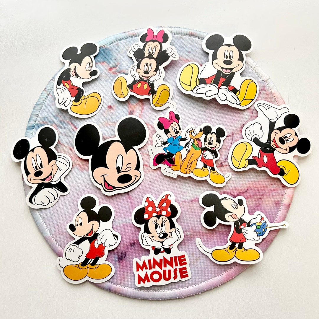 Mickey Mouse , Minnie & Friends Mix Sticker 9-10 Pack Stickers Decals ...