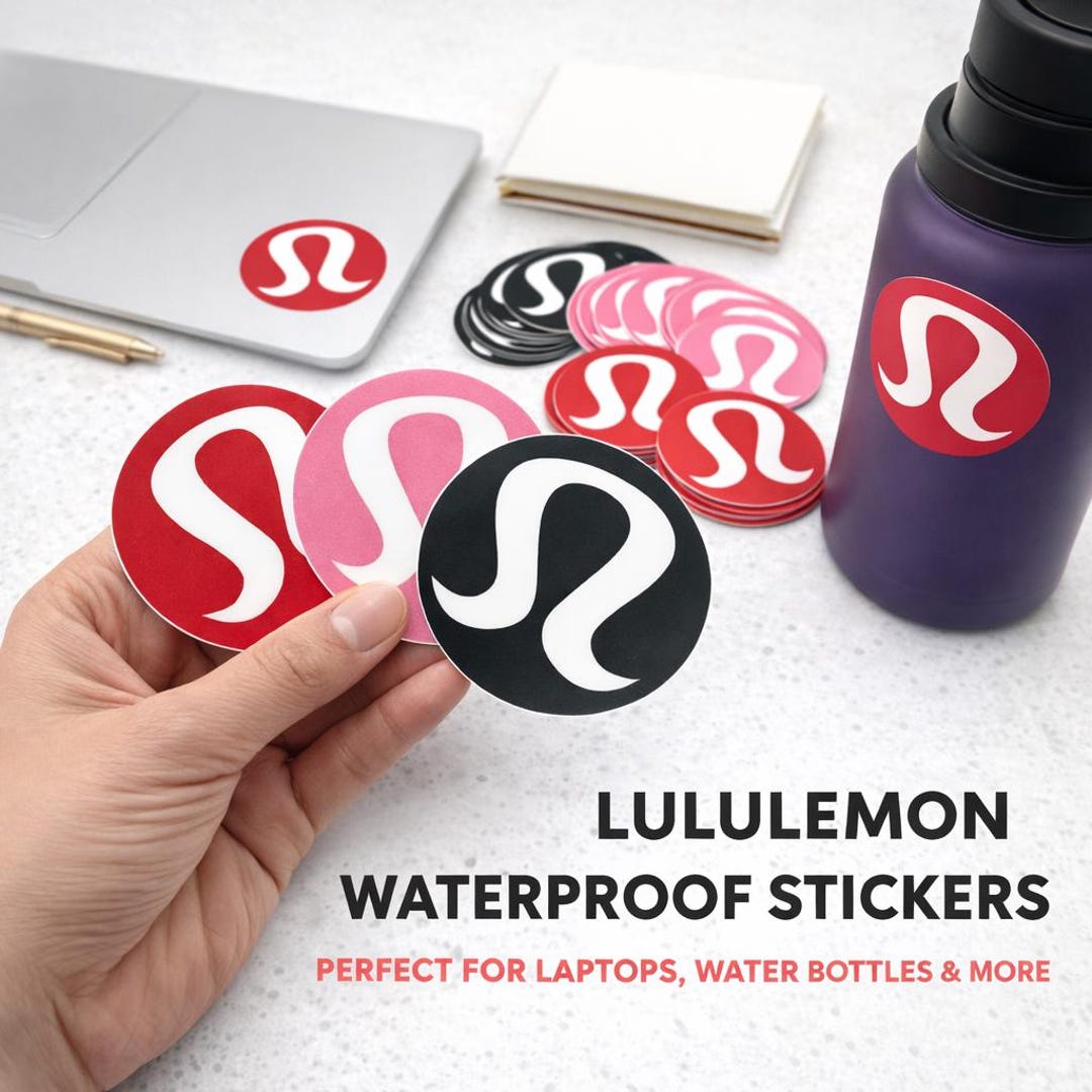 Lululemon Waterproof Vinyl Sticker | Laptop, Water Bottle Decal - Etsy