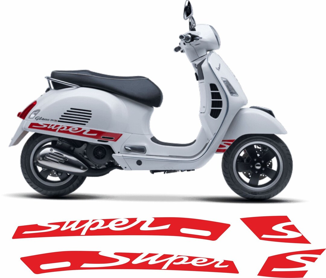 Vespa GTS Super 2006 2019 Side Stripes / Stickers Genuine Hexis Suptac ...