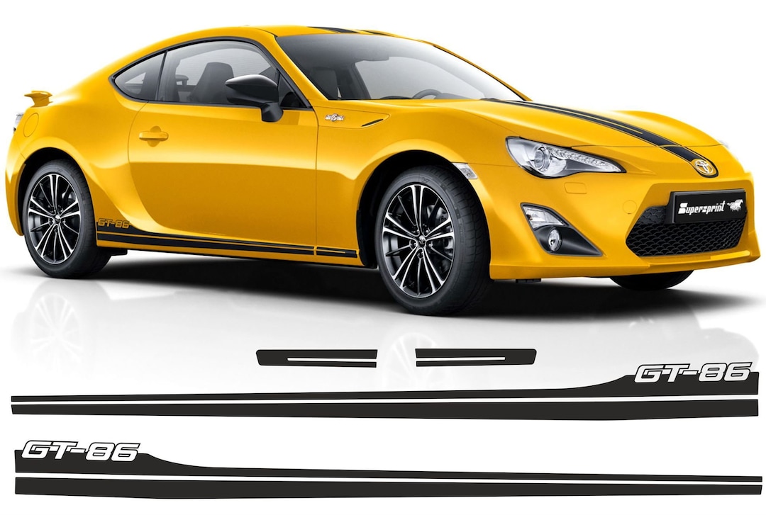 GT86 Side Stripes Exact Factory Format Stripes / Vinyl / Stickers Hexis ...