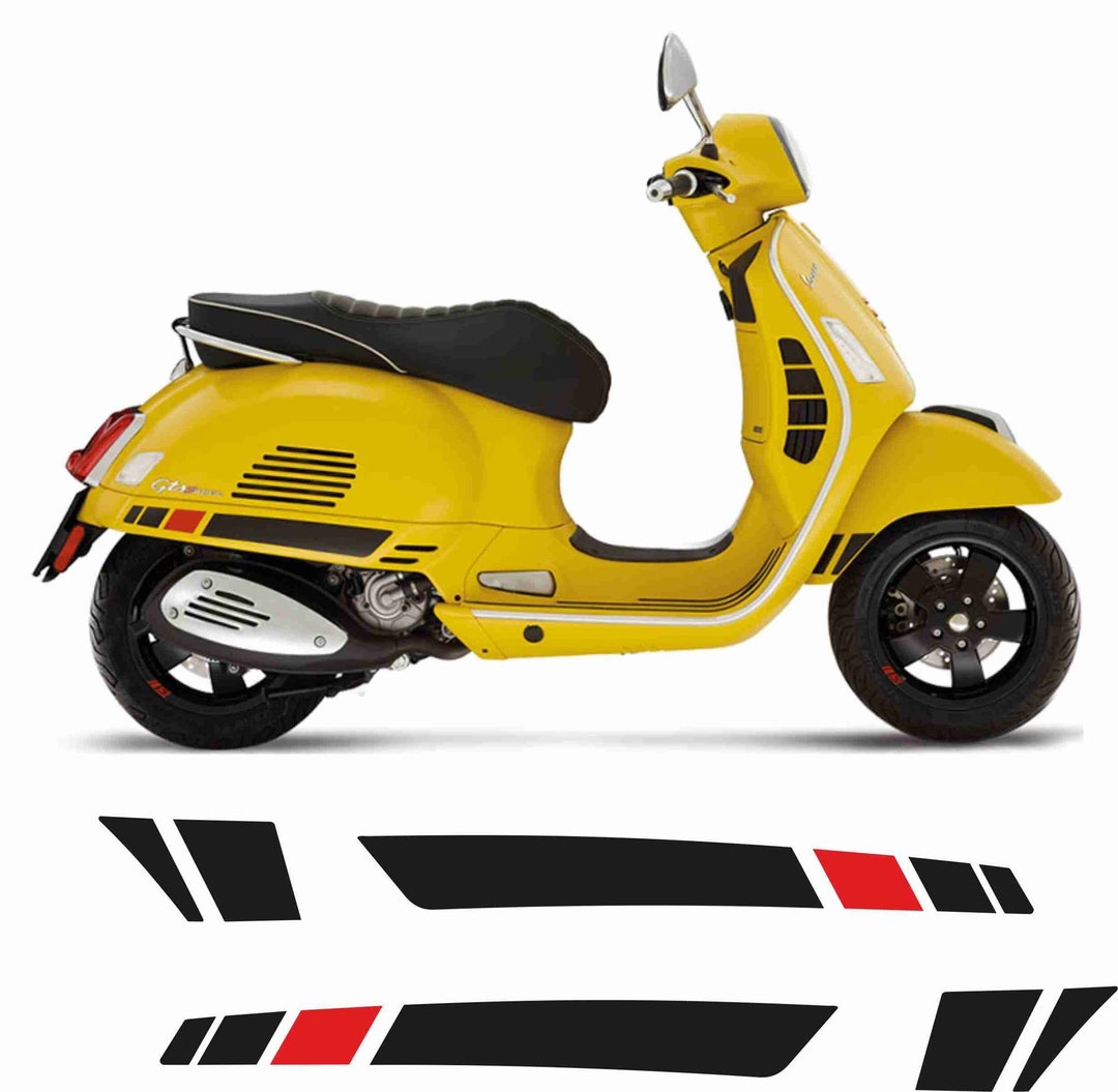 Vespa GTS Super Sport 2018 Stripes / Stickers Genuine Hexis Suptac 7 10 ...