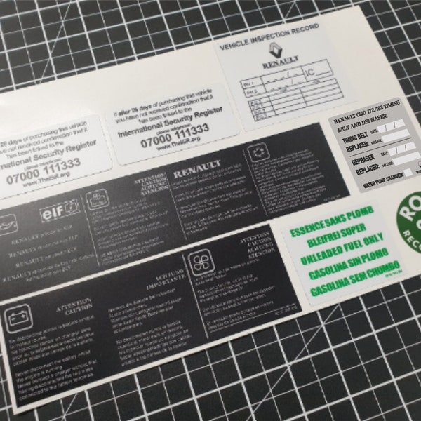 Engine Bay Stickers - Etsy