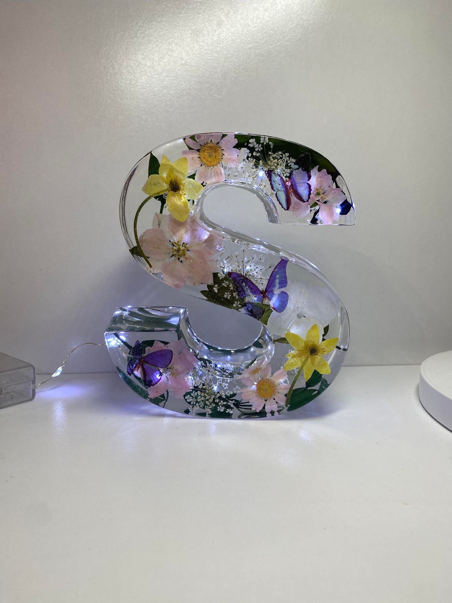 Unique Custom Made Large Resin Letter Fairy Light Decor - Etsy UK