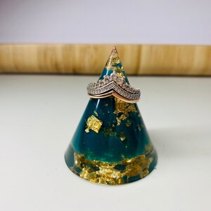 Handmade Customisable Resin Ring Holder Cone Ring Stand Ring - Etsy