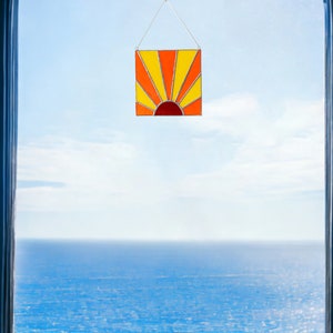 Glass Sun Art, Sunshine Art Glass, Sun Ornament, Window Decoration ...