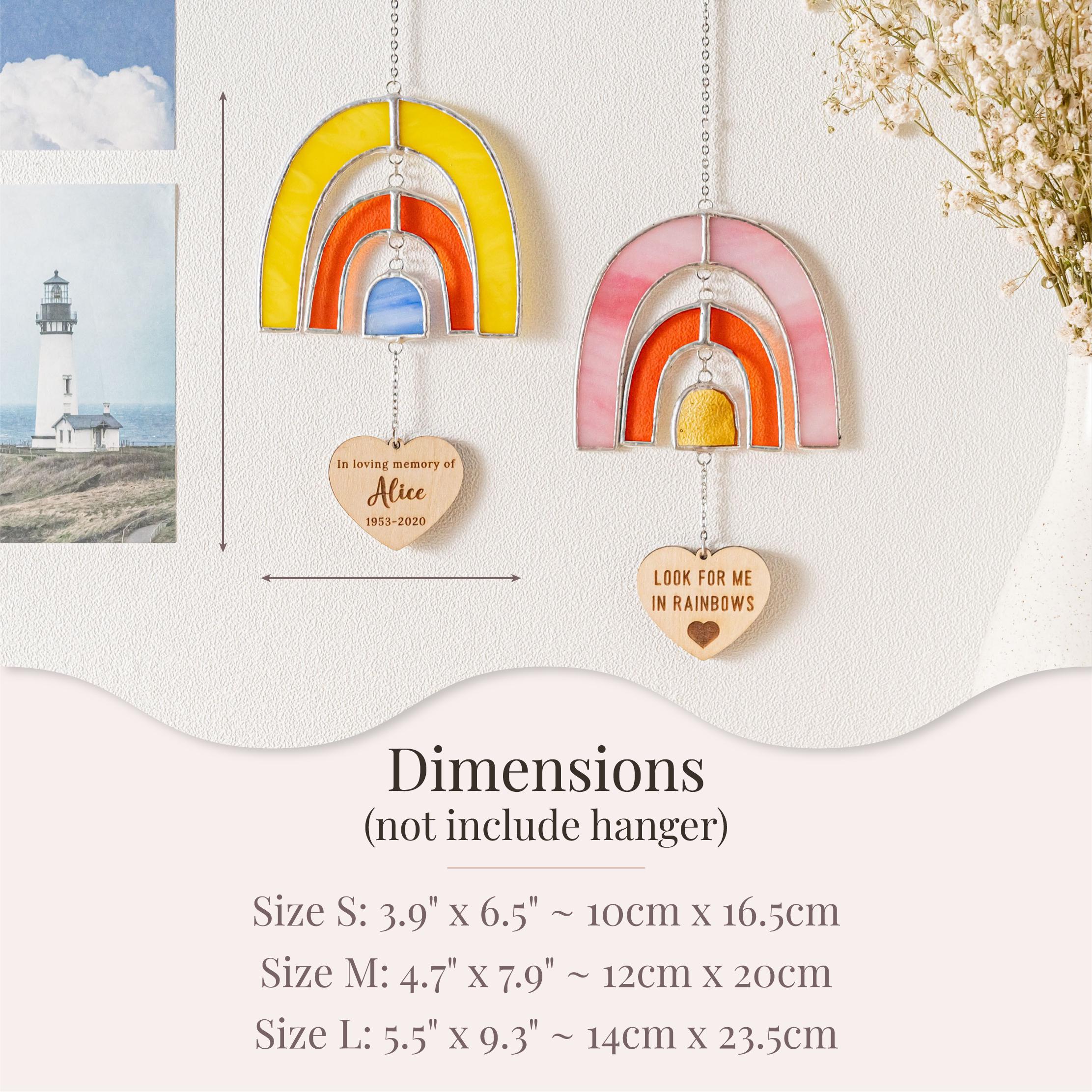Look for Me in Rainbows Personalized Memorial Rainbow Suncatcher ...