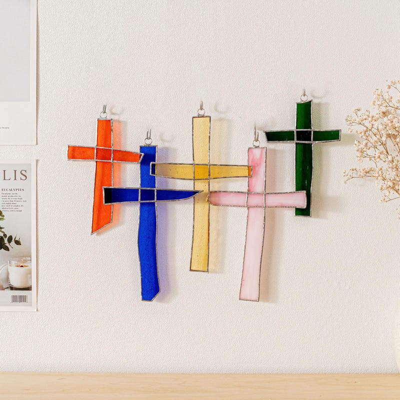 Stained Glass Cross - Etsy