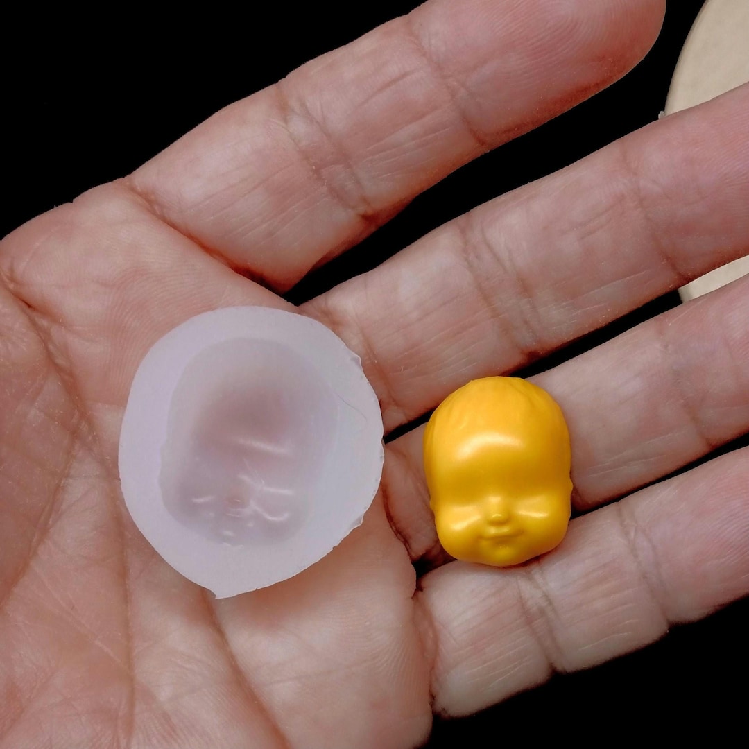 3D Baby Face Silicone Mold: Food Grade UV Resin, Cake Decor - Etsy