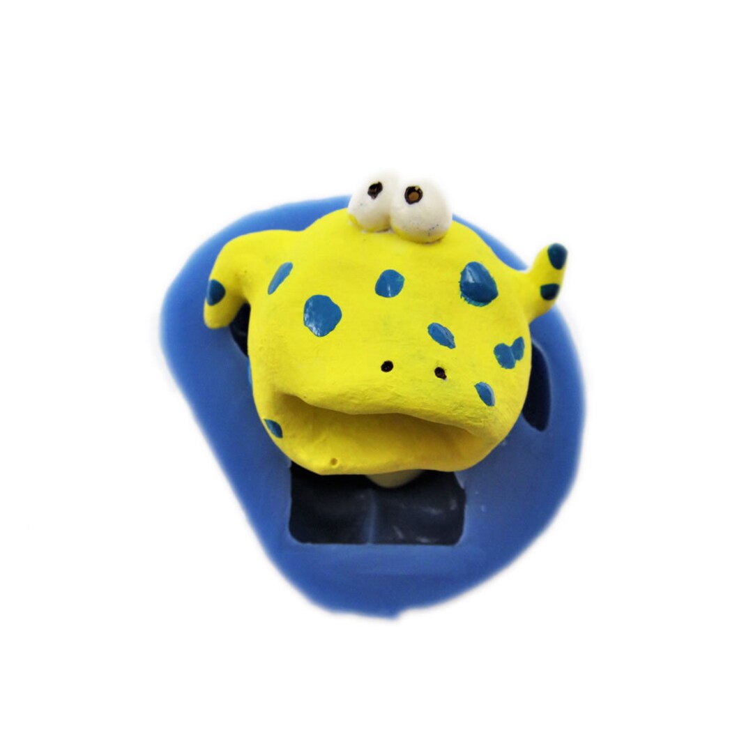 3D Cartoon Character Surprised Expression Silicone Mold: Food Grade ...