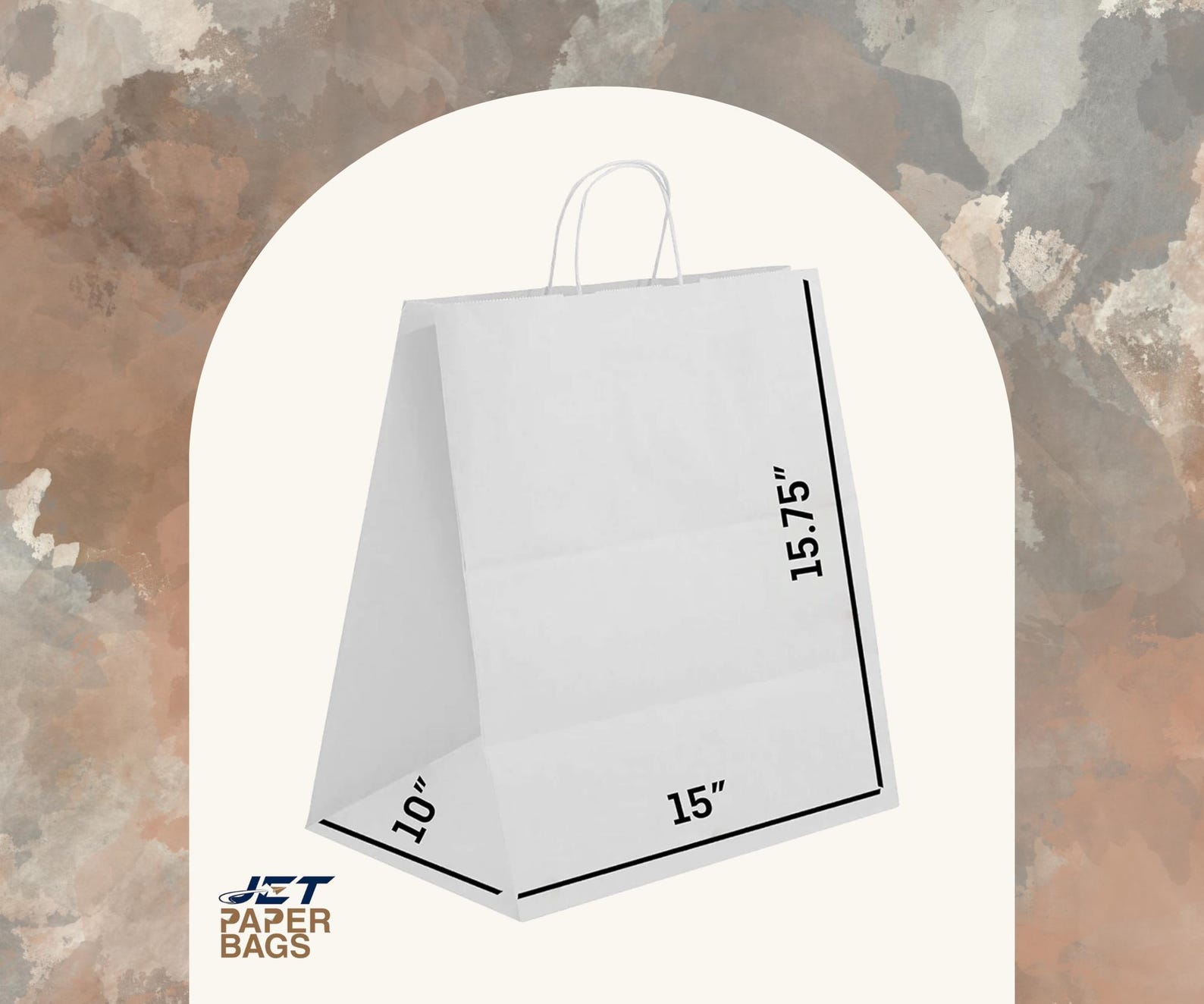 White Kraft Paper Gift Bags With Handles (15x10x15.75) - Etsy