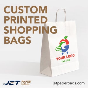 Economical White Paper Bags With Flat Handles, 8.5x4.75x10 | Ideal for ...