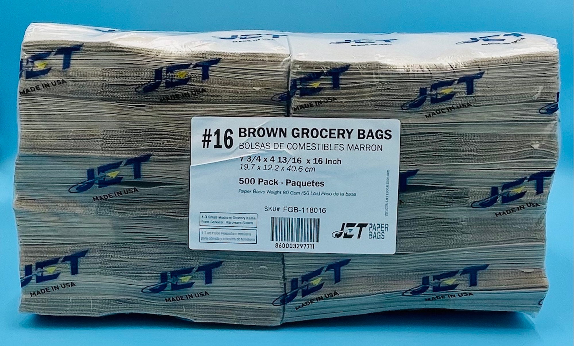 16 LB Capacity Brown Paper Lunch Bags, 7.7x4.7x16 | Kraft Bag | Ideal ...