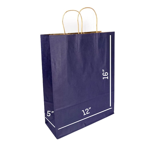 Navy Paper Bags With Handles - Etsy
