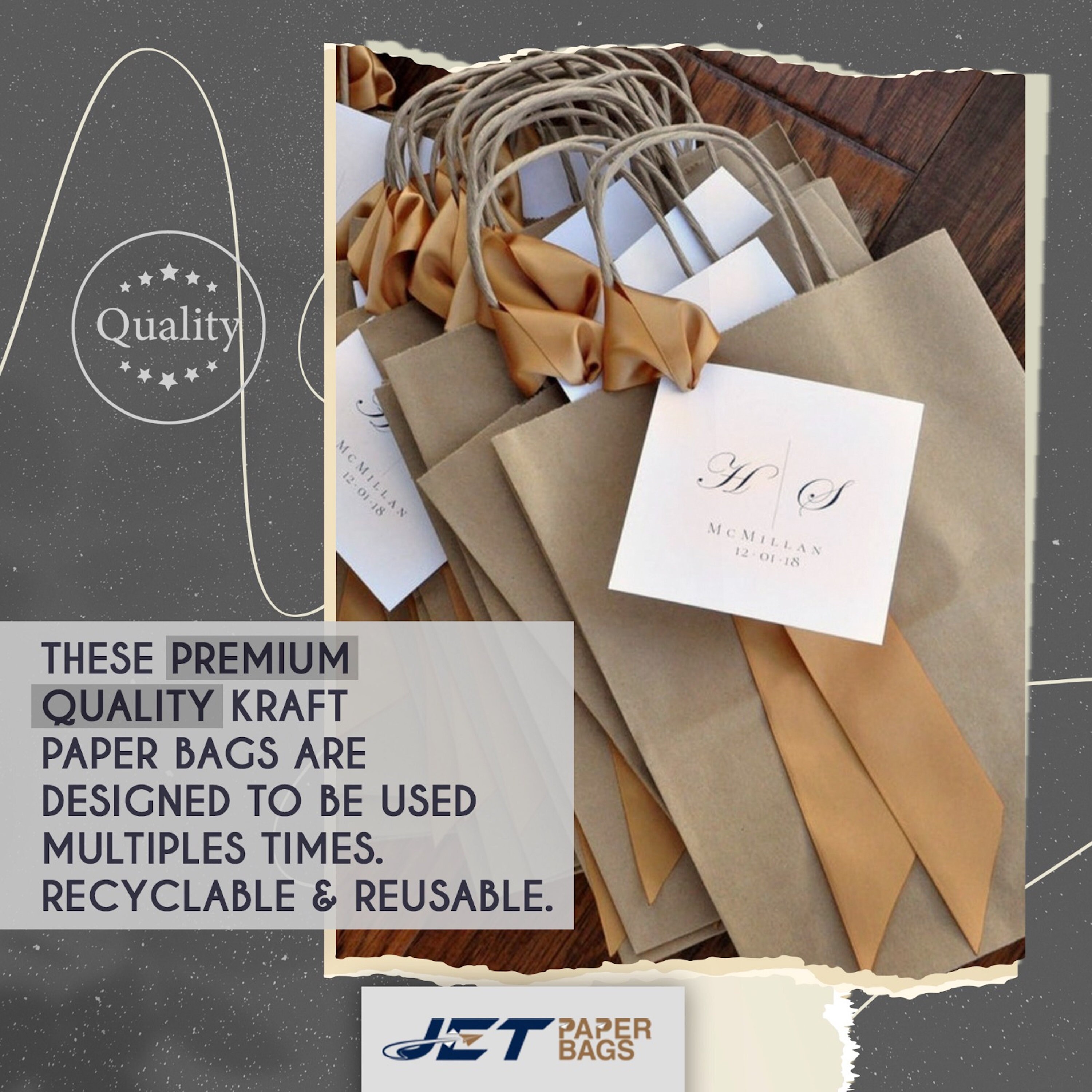 Brown Kraft Paper Bags With Twisted Handles (10x5x10) - Etsy