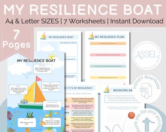 Resiliency Boat Worksheets, Kids Feelings, Positive Mindset, Social ...