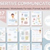 Assertive Communication Worksheets, for Kids, Communication Styles ...
