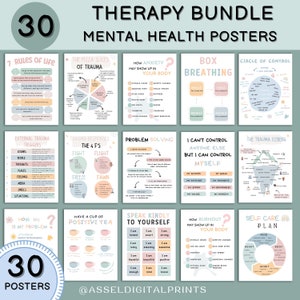 30 Therapist Office Decor Posters School Social Worker School Counselor ...