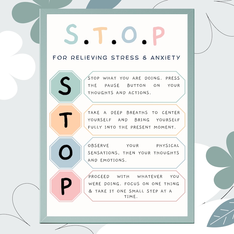 Set of 6 Therapist Office Decor School Counselor Posters Social Worker ...