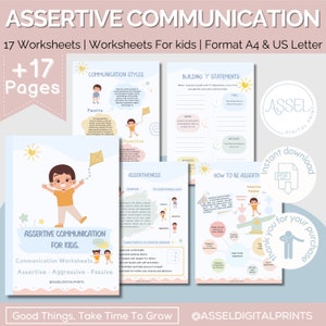 Assertive Communication Worksheets, for Kids, Communication Styles ...