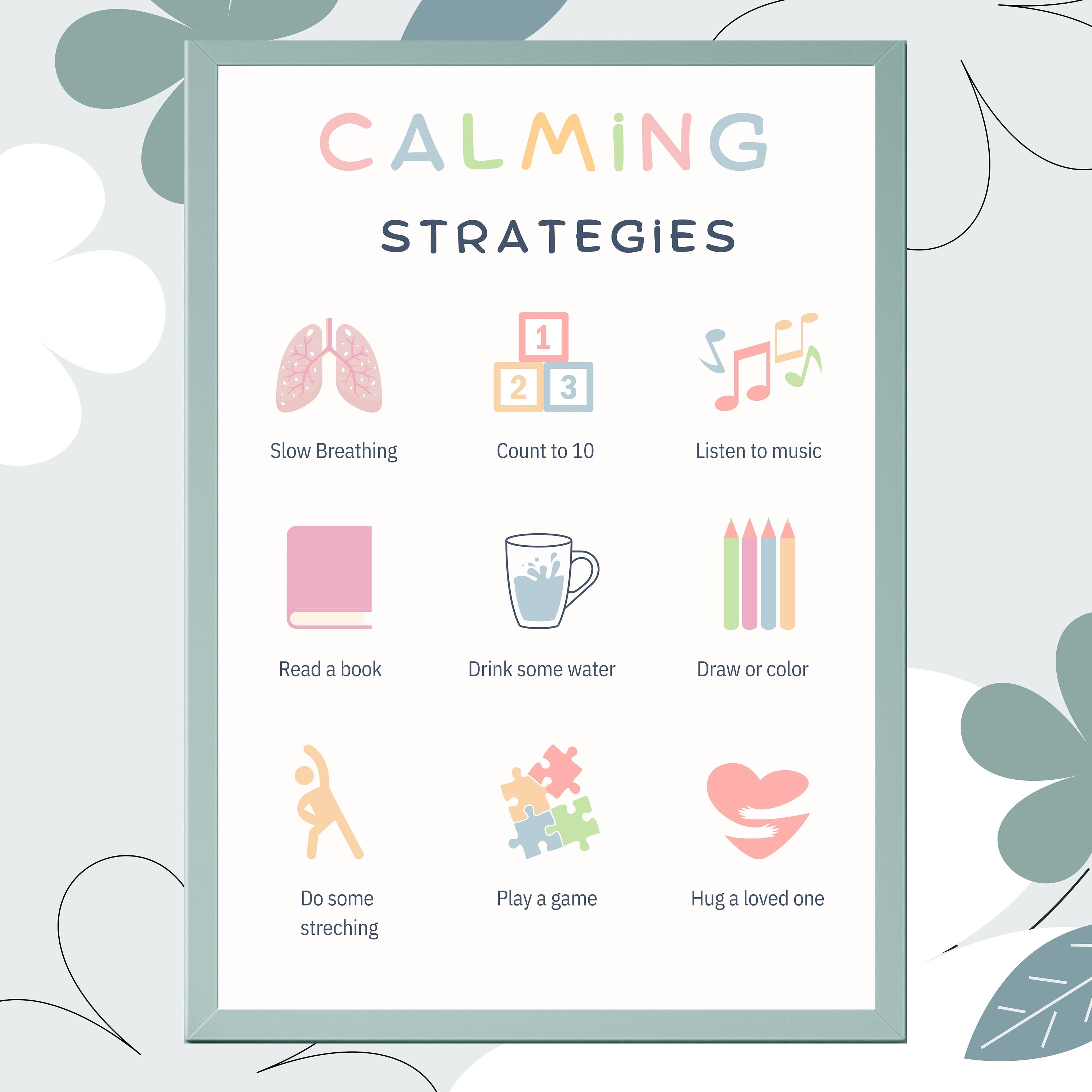 6 Therapy Posters Bundle for Therapy Office Decor , Therapist Wall Art ...